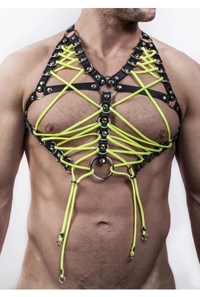 Angels Passion Seksi Erkek Üst Lastik Harness - APFTM59 Angels Passion Seksi Erkek Üst Lastik Harness - APFTM59