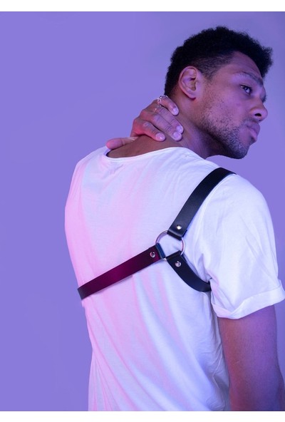 Angels Passion Çapraz Kol Detaylı Erkek Deri Harness - Apftm3 Angels Passion Çapraz Kol Detaylı Erkek Deri Harness - Apftm3