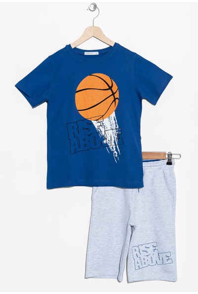 Zepkids Erkek Çocuk Kaprili Takım Baskotbol Topu Baskılı