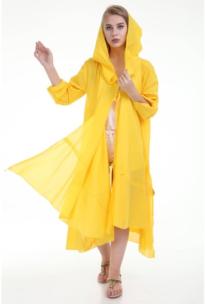 Luisido Sarı Cadı Kapüşonlu Bohem Kaftan Luisido Sarı Cadı Kapüşonlu Bohem Kaftan