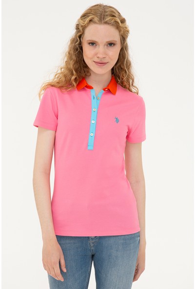 U.S. Polo Assn. Pembe T-Shirt Basic 50239598-VR041