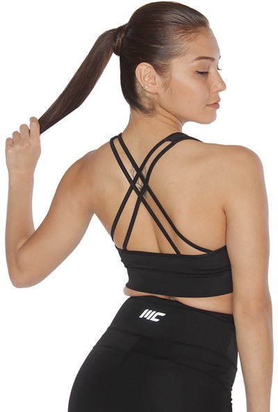 Muscle Cloth Musclecloth Elise Sporcu Sütyeni Siyah
