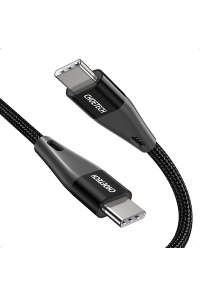 Choetech 60W USB-C to USB-C Hızlı Şarj Destekli Data Kablosu - 2 Metre - XCC-1004 - Siyah Choetech 60W USB-C to USB-C Hızlı Şarj Destekli Data Kablosu - 2 Metre - XCC-1004 - Siyah