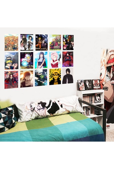 Populus Naruto Anime Duvar Kağıdı Seti 15'li Populus Naruto Anime Duvar Kağıdı Seti 15'li