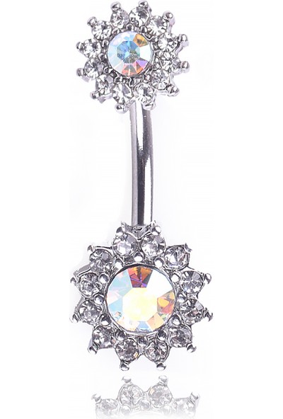 Chavin Balık Pulu Dizayn Çelik Göbek Piercing EN42 Chavin Balık Pulu Dizayn Çelik Göbek Piercing EN42