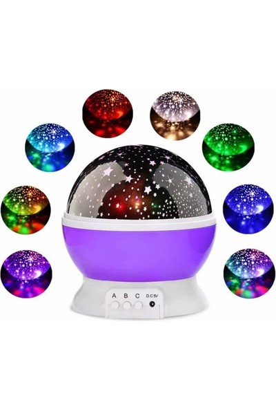 Çılgın Trend Otomatik Dönen Büyük Boy Starmaster Mor Çılgın Trend Otomatik Dönen Büyük Boy Starmaster Mor