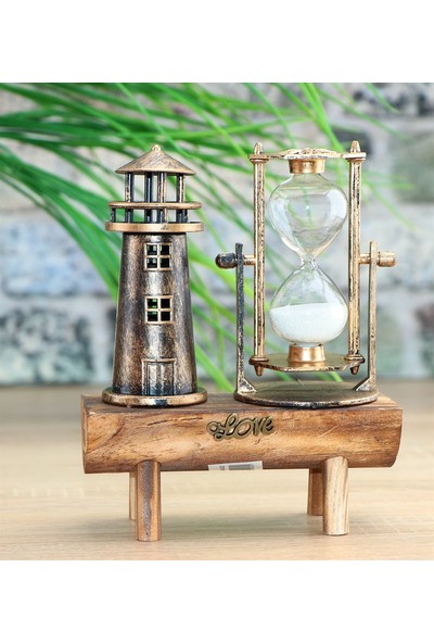 Çılgın Trend Dekoratif Kum Saati Deniz Feneri
