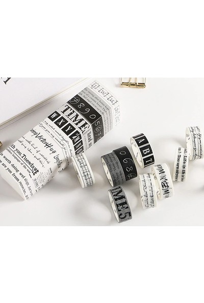 Vox Washi Dekor Bant Seti 1.5 cm x 2 mt 10'lu