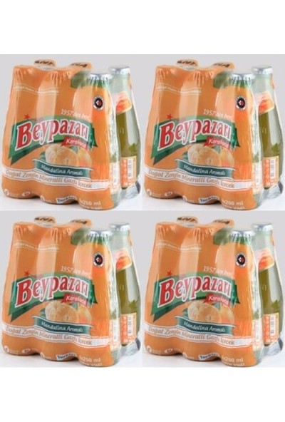 Beypazarı Mandalina Aromalı Maden Suyu 24'lü 200 ml