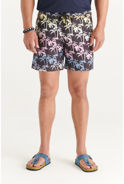 Avva Erkek Multicolour (Karışık Renk) Baskılı Deniz Şortu A11Y3806