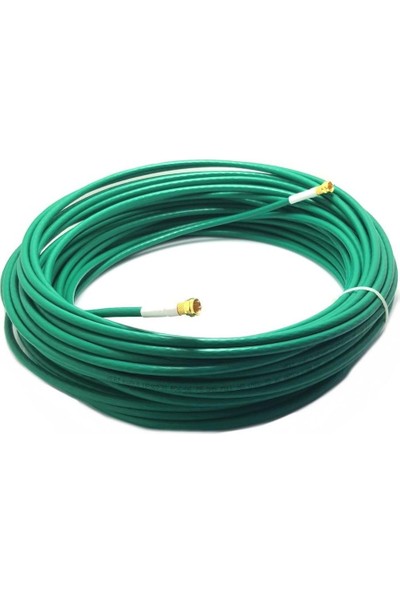 OEM Daix Anten Kablosu 40 Metre Rg6/u4 Yeşil Çanak Anten Kablo