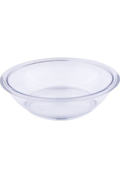 Ufresh Şeffaf Yuvarlak Pe Plastik Tabak 10 Adet