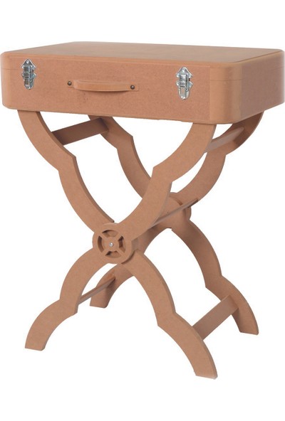 Buradadavar Hobi Ahşap Bavul Çanta Sehpa 63 x 43 x 85 cm Buradadavar Hobi Ahşap Bavul Çanta Sehpa 63 x 43 x 85 cm