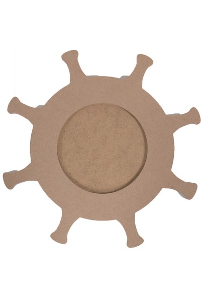 Buradadavar Hobi Ahşap Dümen Motifli Resim Çerçevesi 27 x 27 cm