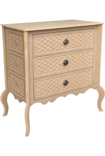 Buradadavar Hobi Ahşap 3 Çekmeceli Büyük Konsol Komidin 80 x 45 x 89 cm Buradadavar Hobi Ahşap 3 Çekmeceli Büyük Konsol Komidin 80 x 45 x 89 cm