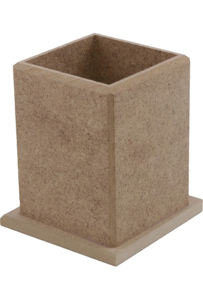 Buradadavar Hobi Ahşap Boyanabilir Kalemlik 9 x 9 x 10 cm Buradadavar Hobi Ahşap Boyanabilir Kalemlik 9 x 9 x 10 cm