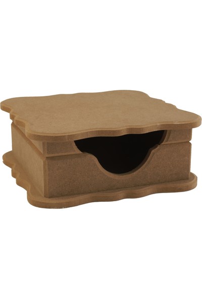 Buradadavar Hobi Ahşap Önü Açık Peçetelik 20,5 x 20,5 x 8 cm Buradadavar Hobi Ahşap Önü Açık Peçetelik 20,5 x 20,5 x 8 cm
