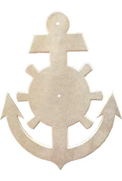 Buradadavar Hobi Ahşap Boyanabilir Dekoratif Saat 37 x 48 cm Buradadavar Hobi Ahşap Boyanabilir Dekoratif Saat 37 x 48 cm