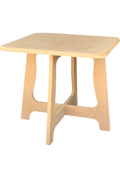 Buradadavar Hobi Ahşap Kare Orta Sehpa 52 x 52 x 47 cm Buradadavar Hobi Ahşap Kare Orta Sehpa 52 x 52 x 47 cm