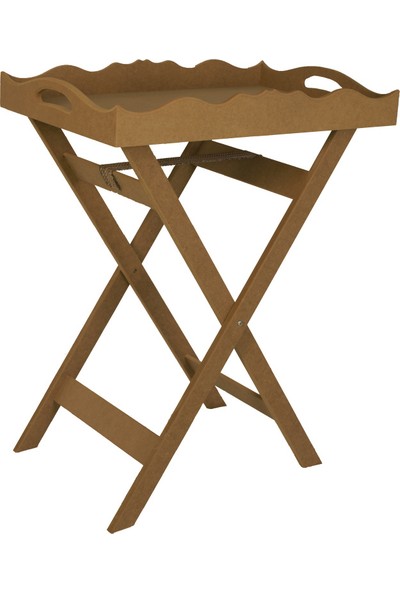 Buradadavar Hobi Ahşap Simitçi Tepsi Büyük Boy 60 x 40 x 71 cm