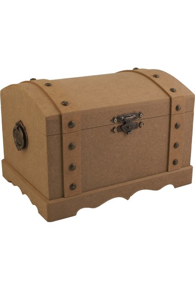 Buradadavar Hobi Ahşap Kabaralı Sandık Orta Boy 29 x 21 x 19 cm Buradadavar Hobi Ahşap Kabaralı Sandık Orta Boy 29 x 21 x 19 cm