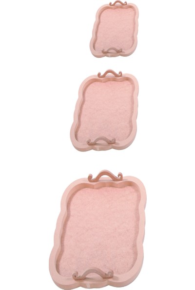 Buradadavar Hobi Ahşap Boyanabilir Ova Dalgalı Kulplu Tepsi 3'lü Set Buradadavar Hobi Ahşap Boyanabilir Ova Dalgalı Kulplu Tepsi 3'lü Set