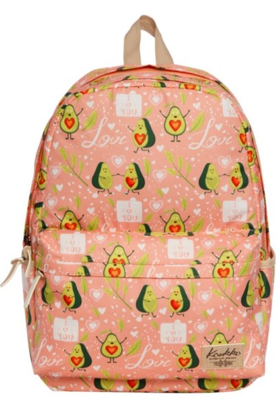 Kaukko K1155 Nature Sırt Çantası Somon Avacado