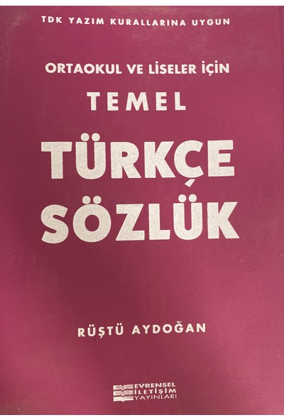 Temel Türkçe Sözlük (Ortaokul Ve Lise)