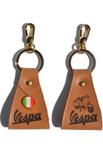 Cevo Club Cevoclub Deri Vespa Anahtarlık CV-380