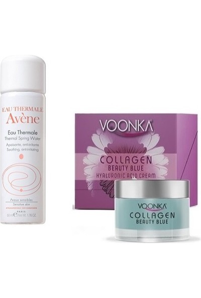 Kolajen Içeren Krem 50 ml + Avene Yatıştırıcı, Tahriş Giderici Termal Su 50 ml + Kolajen Içeren Krem 50 ml + Avene Yatıştırıcı, Tahriş Giderici Termal Su 50 ml +