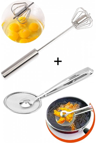 Tilbe Home Süzgeçli Maşalı Kevgir Çelik Patates Kızartma Yağ Süzgeci + Basmalı Çelik Yumurta Çırpıcısı Seti Tilbe Home Süzgeçli Maşalı Kevgir Çelik Patates Kızartma Yağ Süzgeci + Basmalı Çelik Yumurta Çırpıcısı Seti