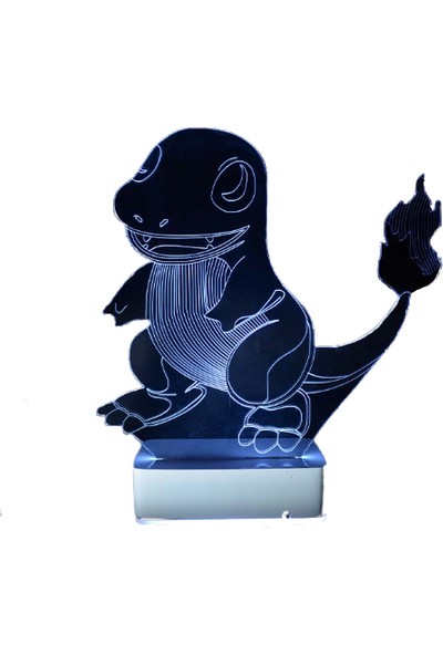 Modiwa Design Çocuklara Özel Pokemon Charmander 16 Renk Dekoratif Lamba Modiwa Design Çocuklara Özel Pokemon Charmander 16 Renk Dekoratif Lamba