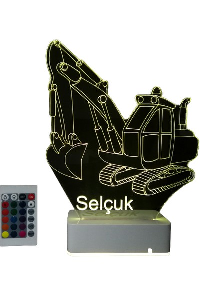 Modiwa Design Çocuklara Özel 3D Kepçe Masaüstü Dekoratif LED Lamba Modiwa Design Çocuklara Özel 3D Kepçe Masaüstü Dekoratif LED Lamba