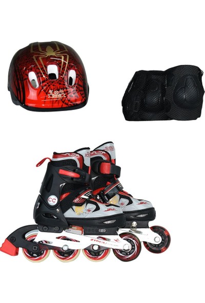 Furkan Işıklı Paten Set 30-33 Kırmızı