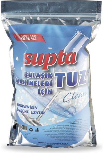 Supta Bulaşık Makinesi Tuzu 1,5 kg Supta Bulaşık Makinesi Tuzu 1,5 kg
