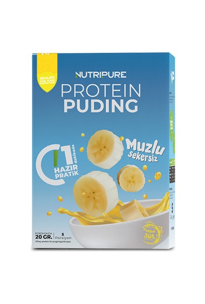 Nutripure Protein Puding 5 Porsiyon - Muz Aromalı Nutripure Protein Puding 5 Porsiyon - Muz Aromalı