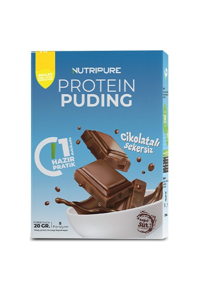 Nutripure Protein Puding 5 Porsiyon Çikolata Aromalı Nutripure Protein Puding 5 Porsiyon Çikolata Aromalı