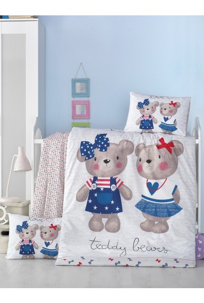 Komfort Home Bebek Nevresim Takımı %100 Pamuk / Lover Komfort Home Bebek Nevresim Takımı %100 Pamuk / Lover