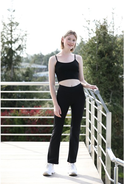 Miss Maral Trend Pantolon Extra Rahat Kalıp Ofiste,sporda,evde-Siyah Miss Maral Trend Pantolon Extra Rahat Kalıp Ofiste,sporda,evde-Siyah