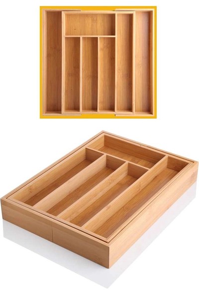 Bambu Çekmece Içi Kaşıklık