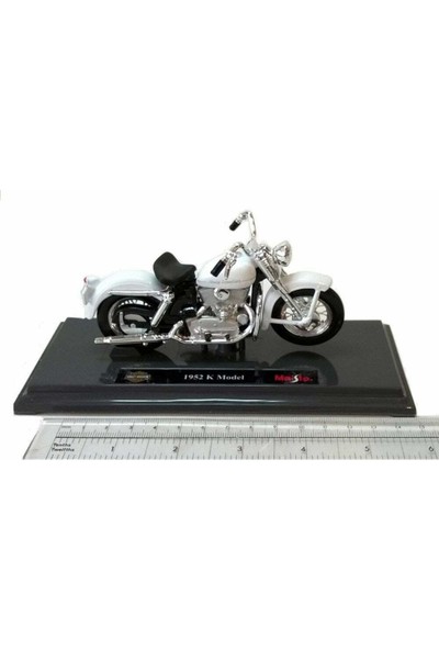 Maisto Harley Davidson 1952 K Model 1:18 Model Motosiklet Beyaz Maisto Harley Davidson 1952 K Model 1:18 Model Motosiklet Beyaz