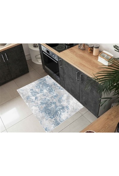 Nirvana Home Mutfak Halısı - Patchwork Vintage Toz Leke Tutmaz.(Bambu Ipeksi Halı) Nirvana Home Mutfak Halısı - Patchwork Vintage Toz Leke Tutmaz.(Bambu Ipeksi Halı)