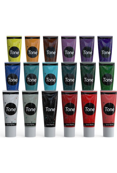 Resinin Tone Opaque 18'li Opak Epoksi Pigment Renklendirici Seti 18 x 25 ml Resinin Tone Opaque 18'li Opak Epoksi Pigment Renklendirici Seti 18 x 25 ml