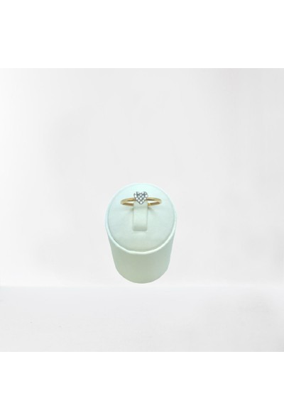 Bağcı Sarrafiye Taşlı Kalp Altın Yüzük Bağcı Sarrafiye Taşlı Kalp Altın Yüzük