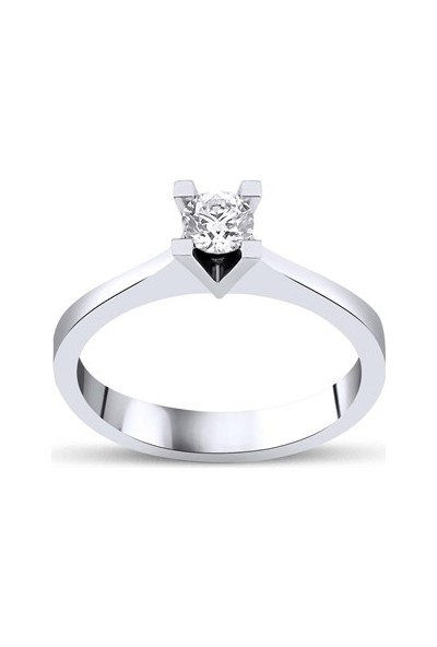 Mas Diamond 0,20 Karat Tektaş Yüzük