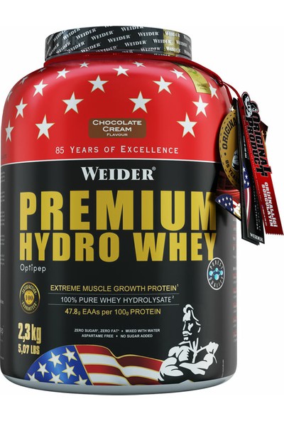 Weider Premium Hydro Whey Protein Tozu 2300 gr Çikolata-Kreme