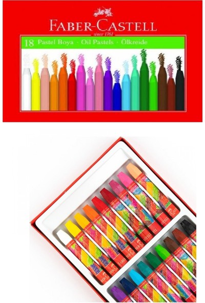 Faber-Castell Pastel Boya 18 Renk Karton Kutu Pastelboya Faber-Castell Pastel Boya 18 Renk Karton Kutu Pastelboya