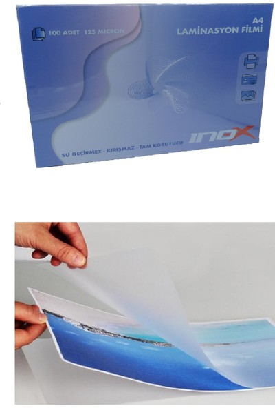 İnox A4 Laminasyon 125 Micro 20’li Paket