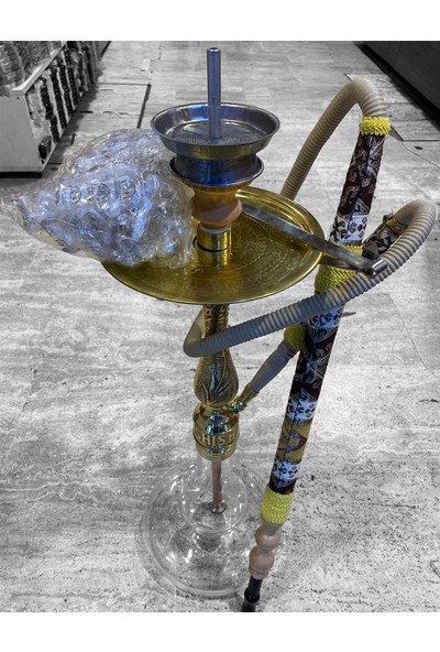 Nargileci Ömer Büyük Boy Pirinç Nargile Seti Sipsi Nargileci Ömer Büyük Boy Pirinç Nargile Seti Sipsi