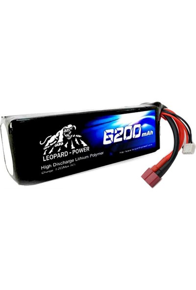 Leopard Power 6200 Mah 7,4V 2s 30C Lipo Batarya